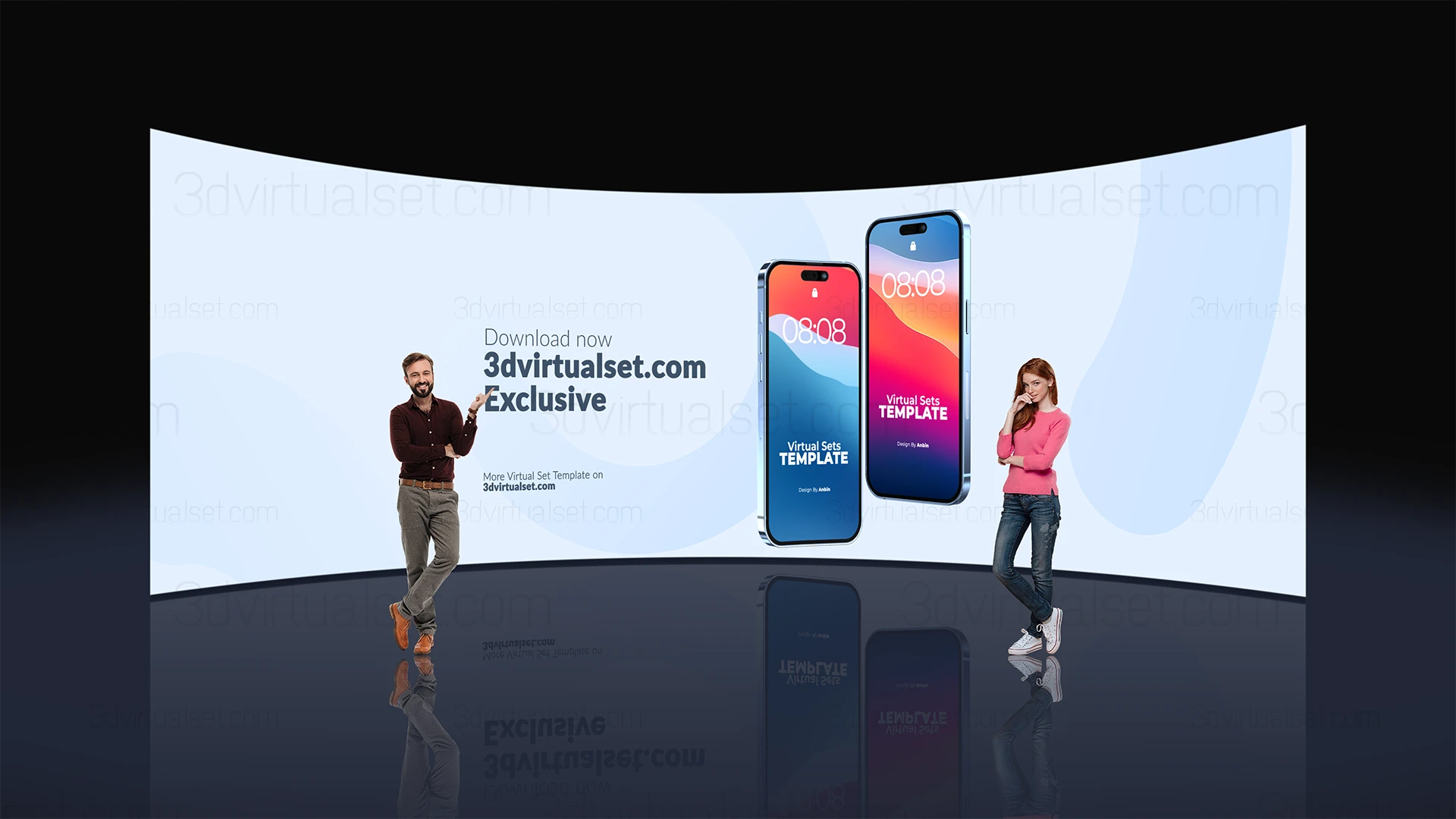 Virtual Set 151 For TriCaster | Vizrt - TriCaster Virtual Studio Sets ...