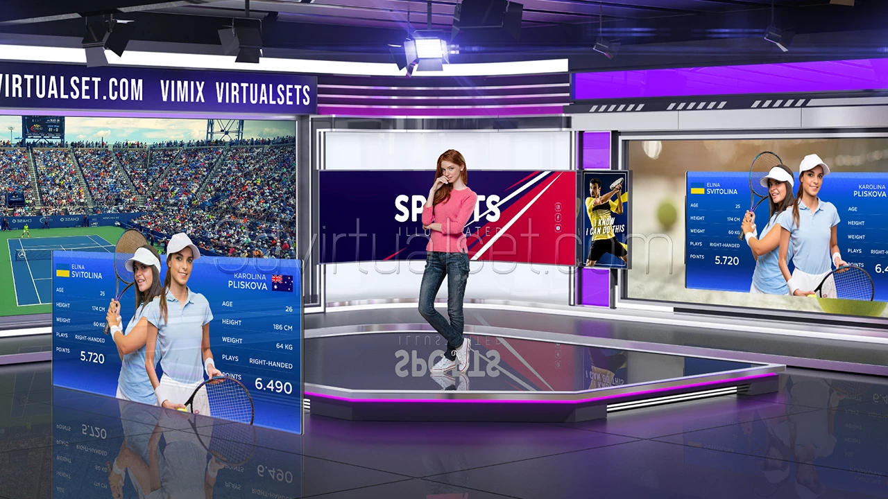 Virtual Set 128A For vMix | vMix Virtual studio Template