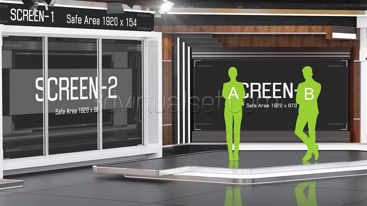 Virtual Set 129A For vMix | vMix Virtual studio Template