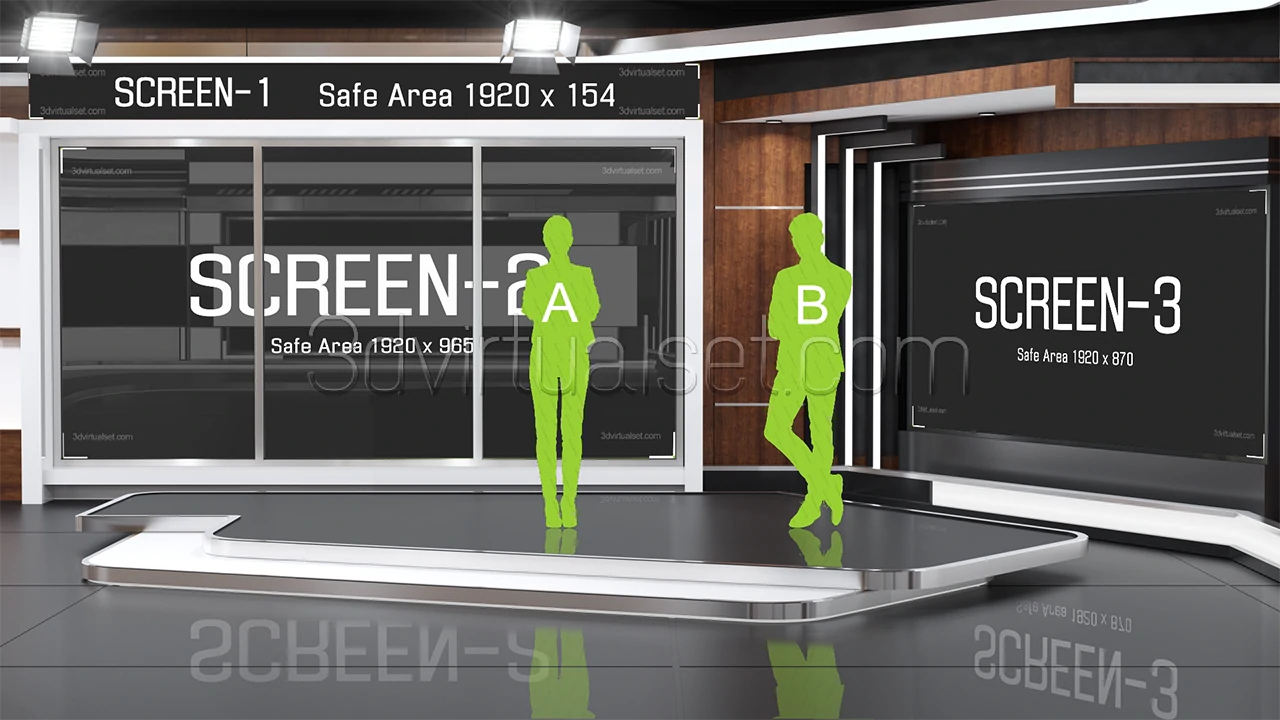 Virtual Set 129A For vMix | vMix Virtual studio Template