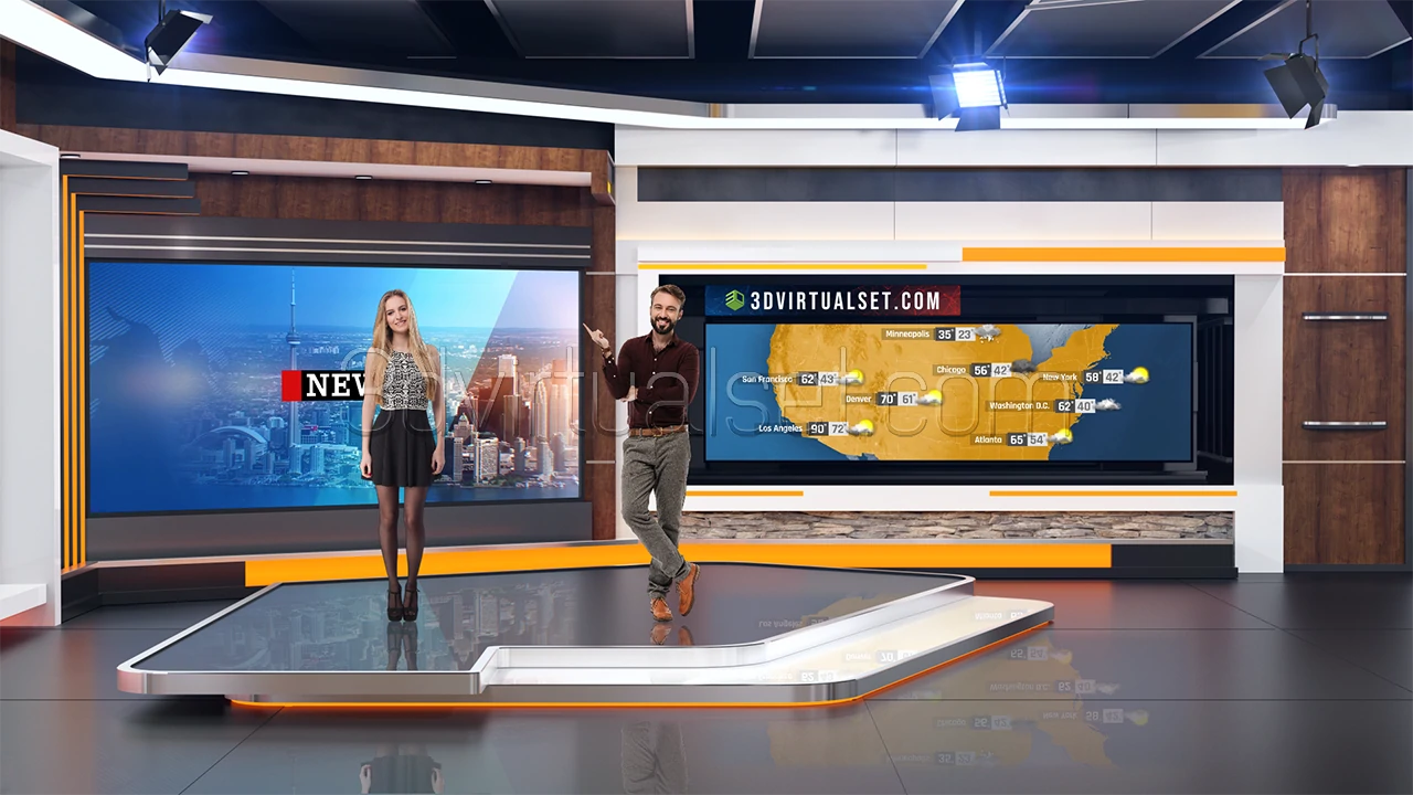 Virtual Set 129A For vMix | vMix Virtual studio Template