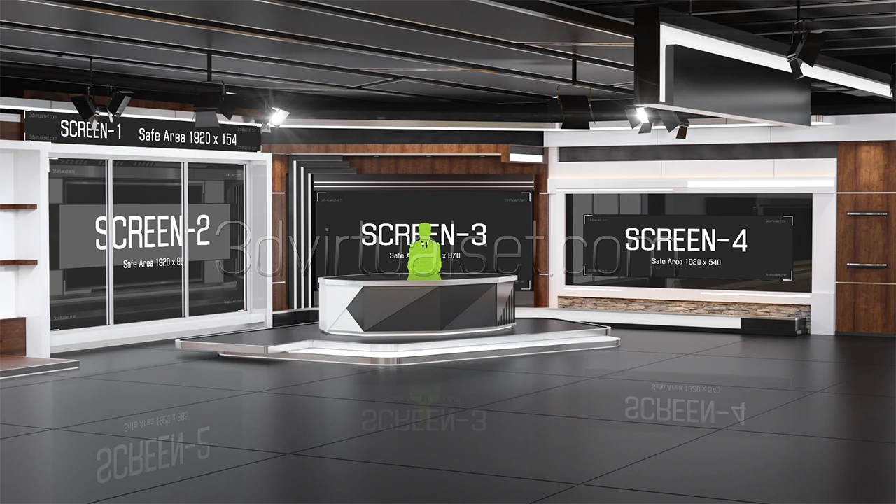 Virtual Set 129B For vMix | vMix Virtual studio Template