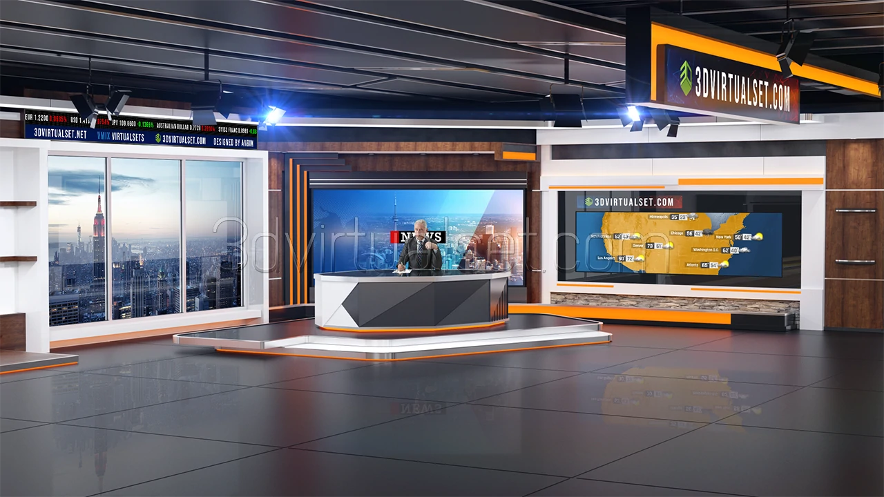 Virtual Set 129B For vMix | vMix Virtual studio Template