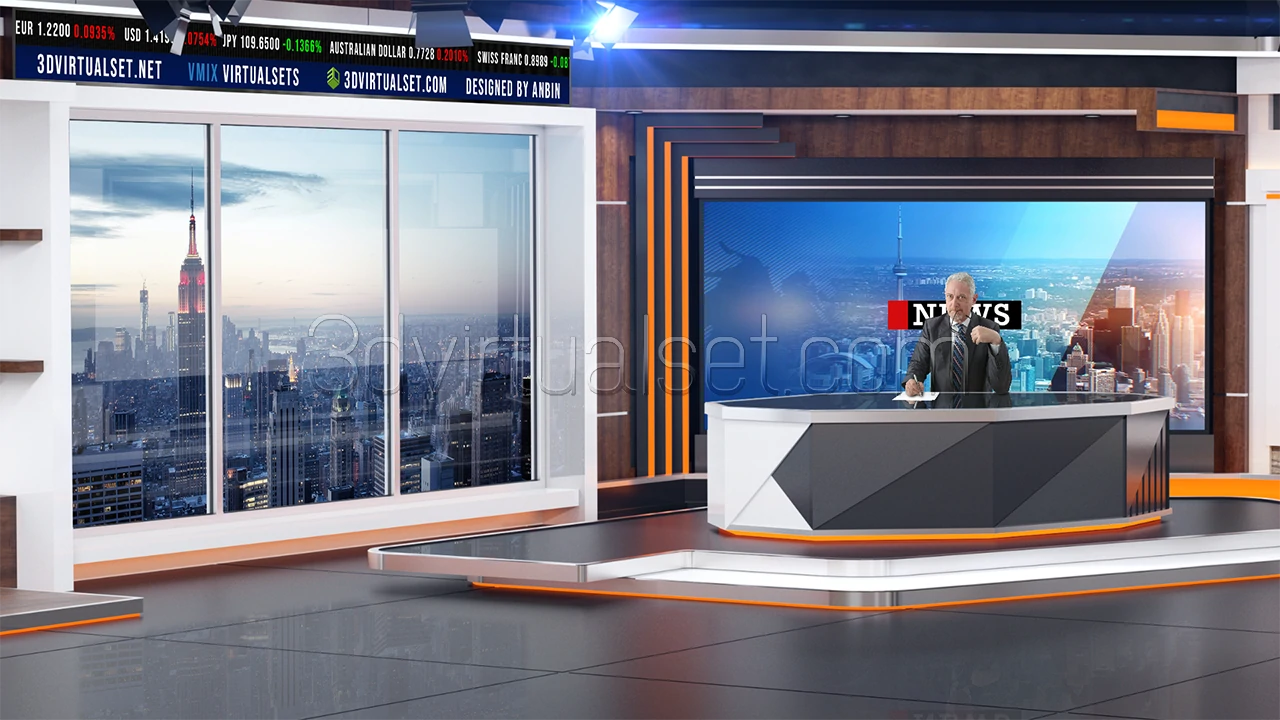 Virtual Set 129B For vMix | vMix Virtual studio Template