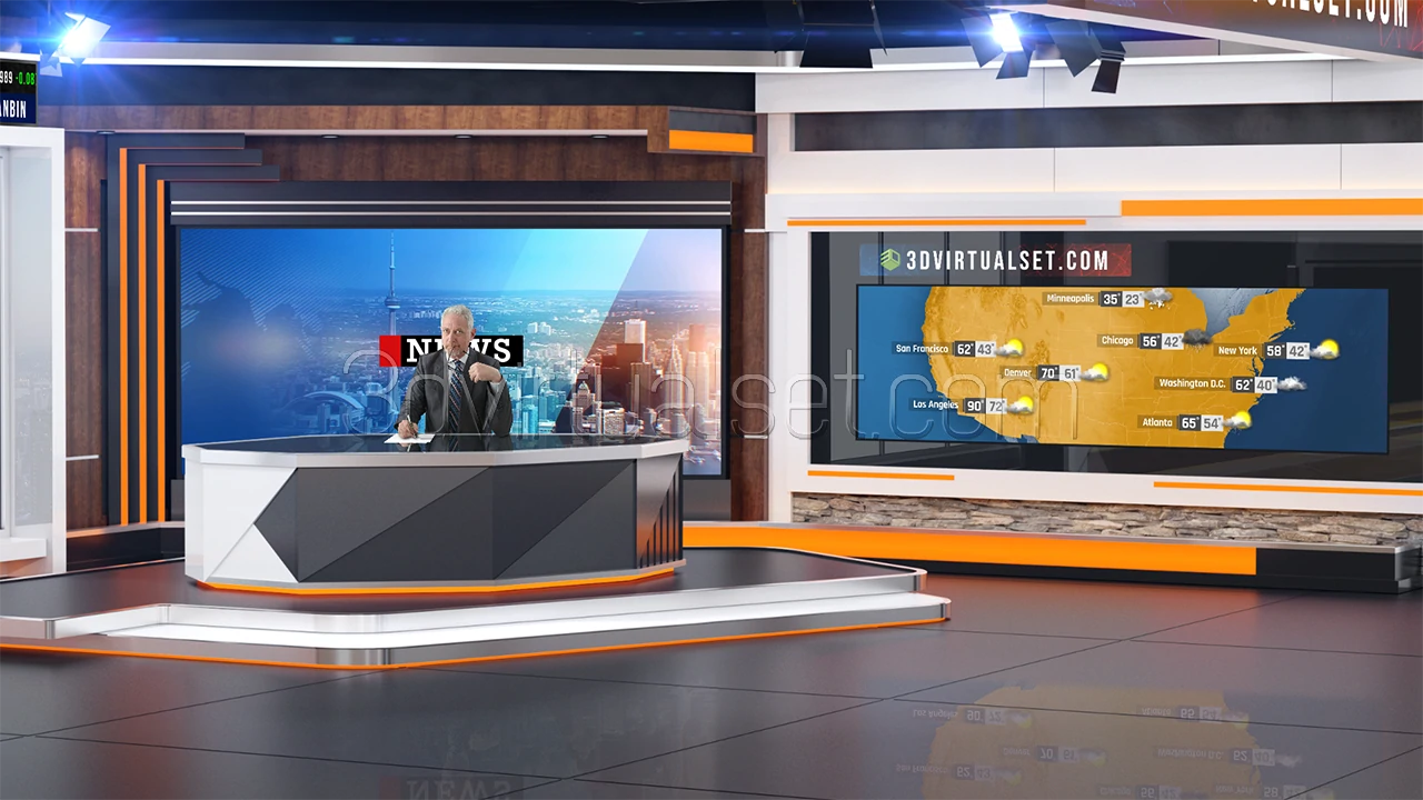 Virtual Set 129B For vMix | vMix Virtual studio Template