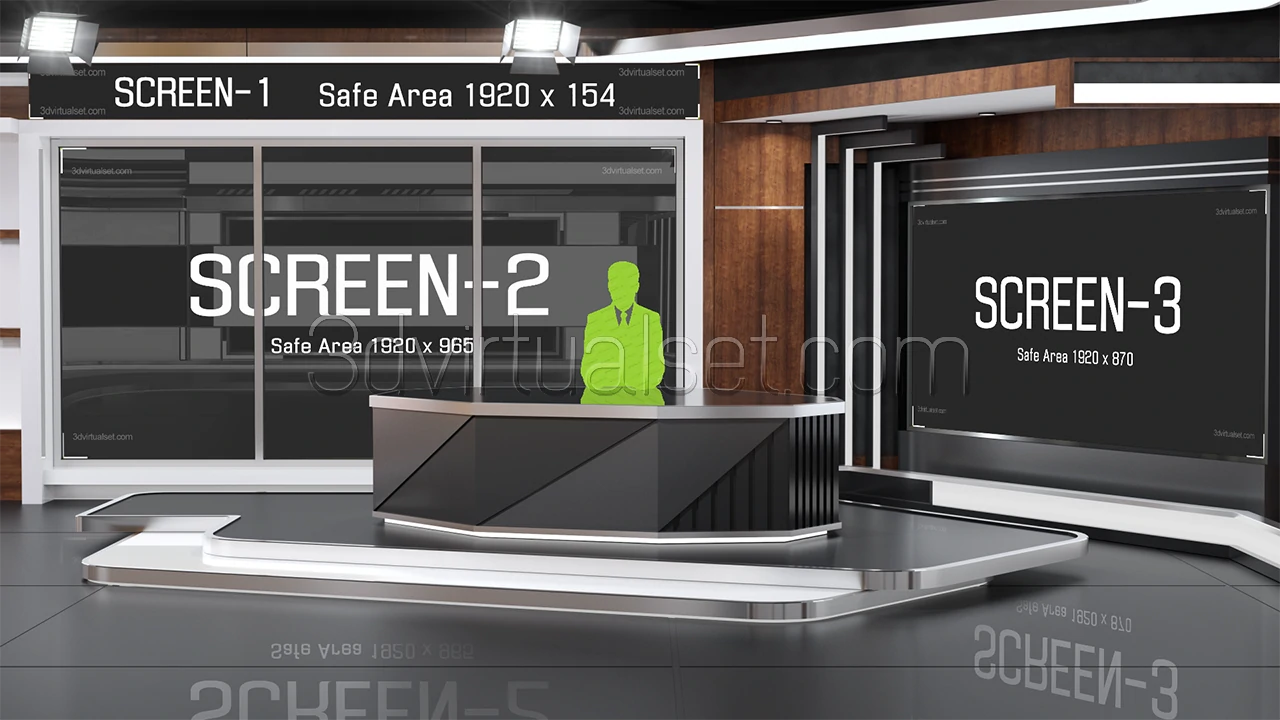 Virtual Set 129B For vMix | vMix Virtual studio Template