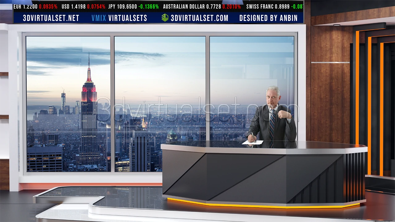 Virtual Set 129B For vMix | vMix Virtual studio Template