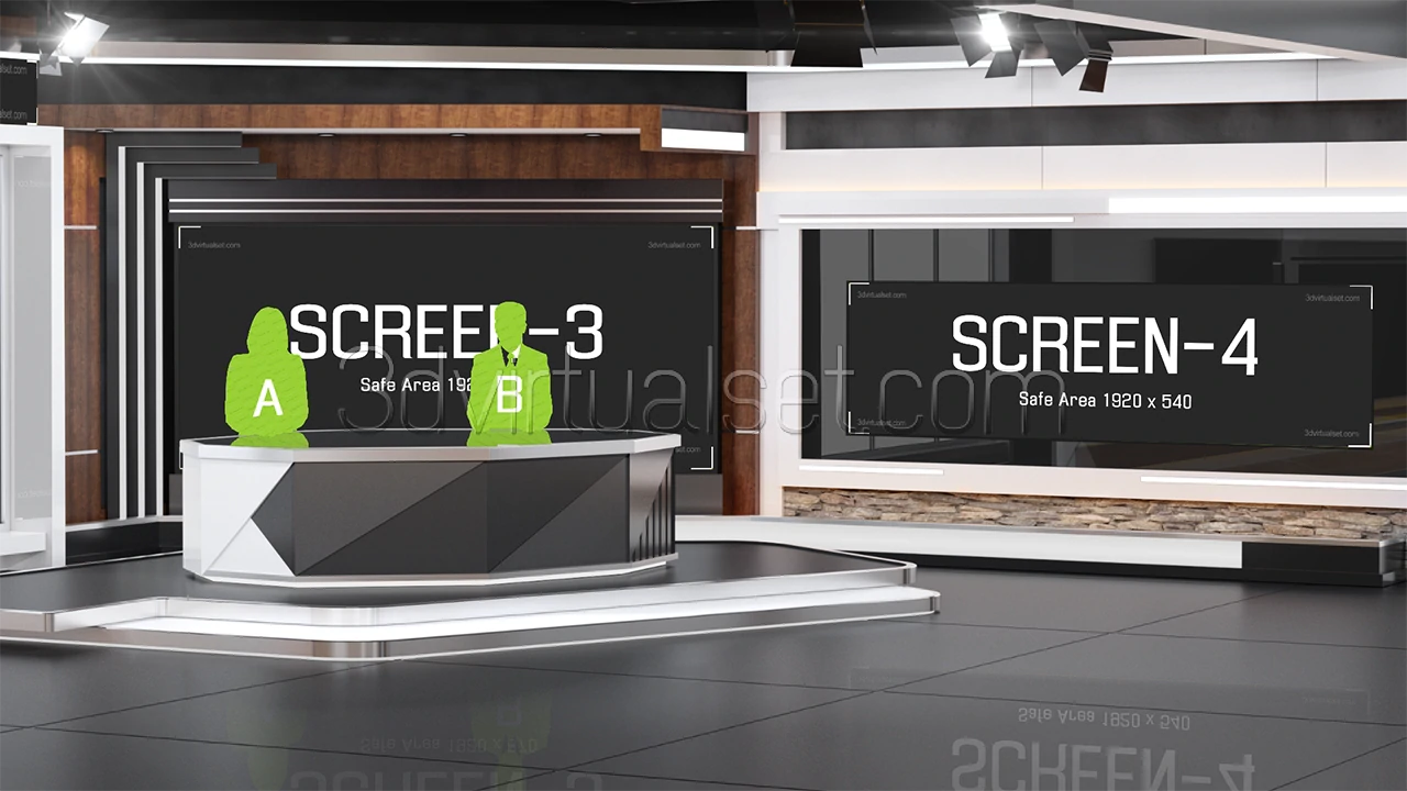 Virtual Set 129B For vMix | vMix Virtual studio Template