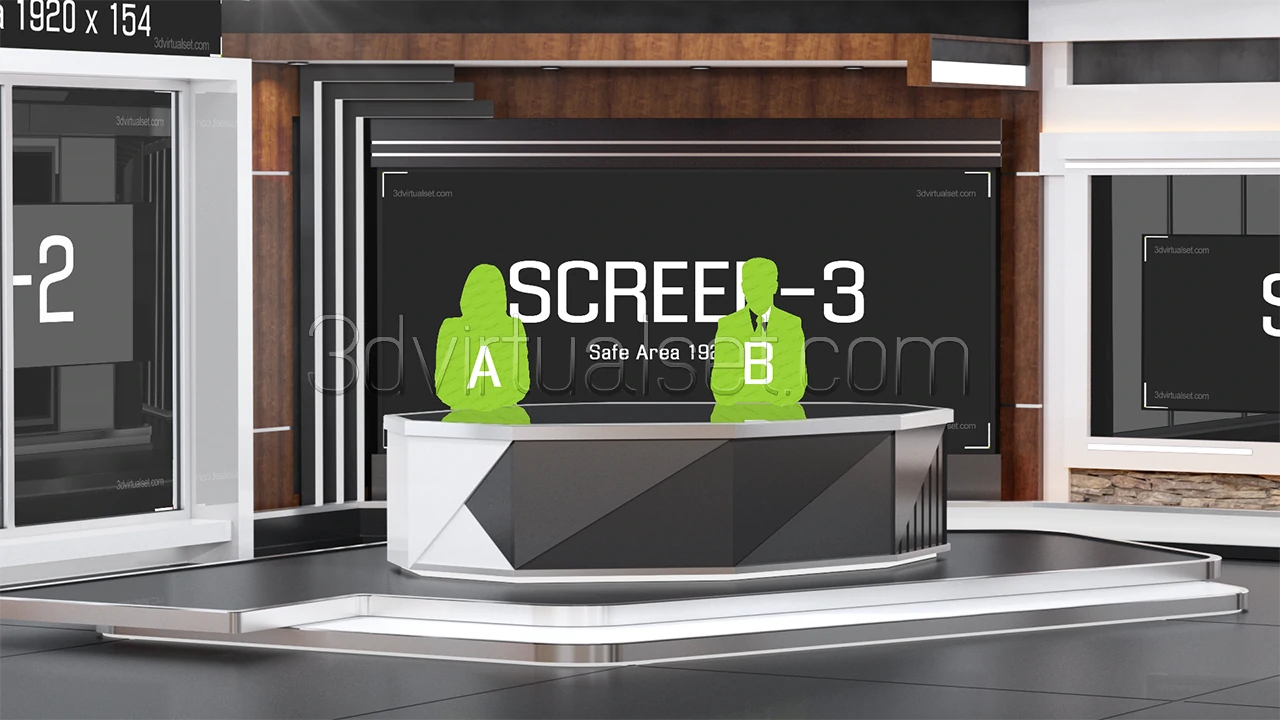 Virtual Set 129B For vMix | vMix Virtual studio Template