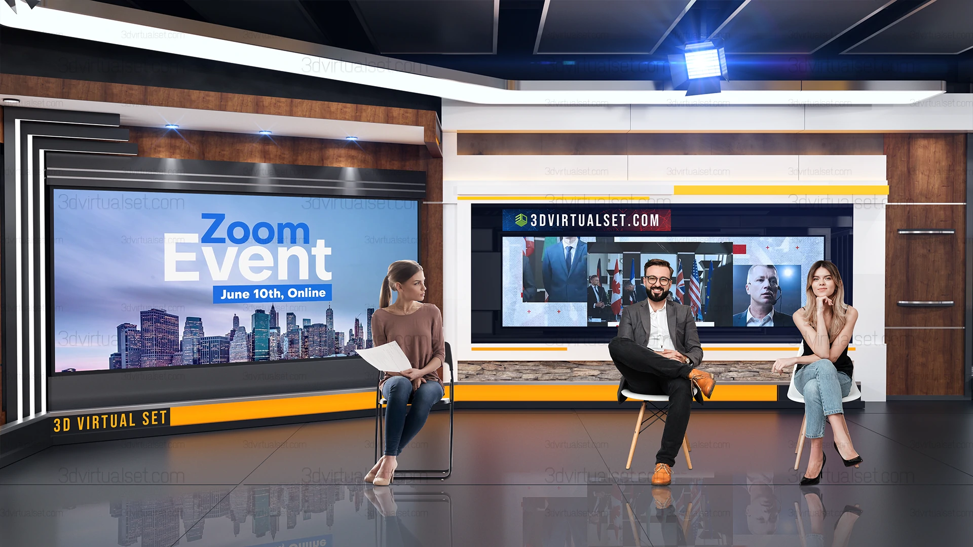 Virtual Set 130 For TriCaster | TriCaster Virtual studio Template