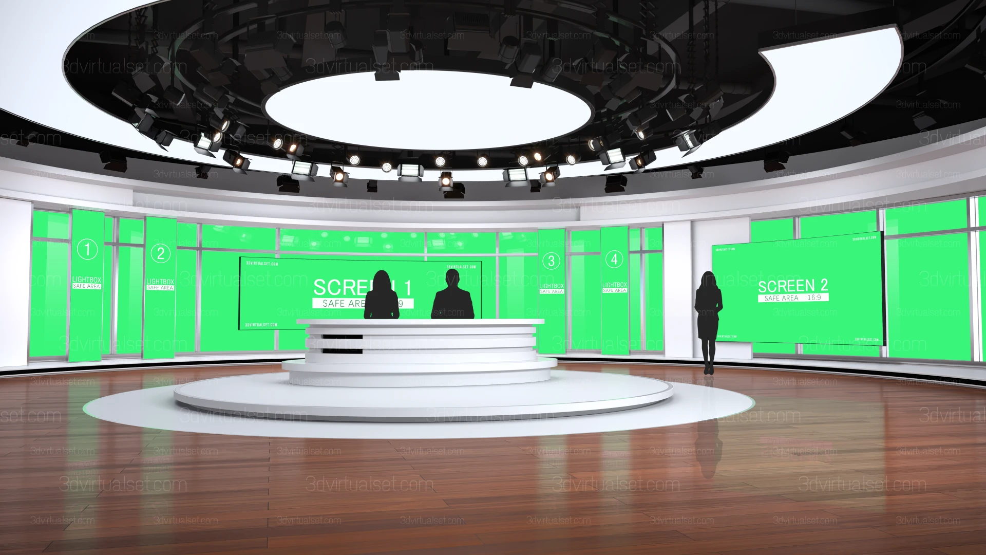Virtual Set For vMix 140 | vMix Virtual Studio Sets Template