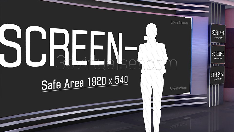 Virtual Studio 109A for TriCaster | TriCaster Virtual Set Template