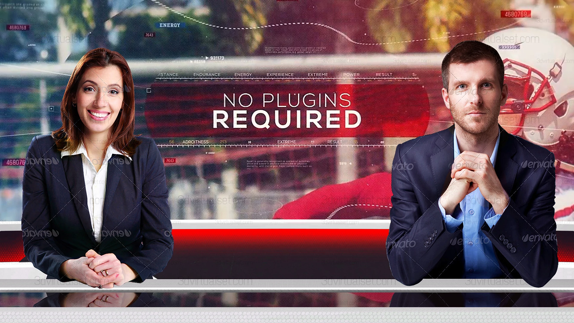 Virtual Studio 115 for vMix | vMix Virtual Set Template